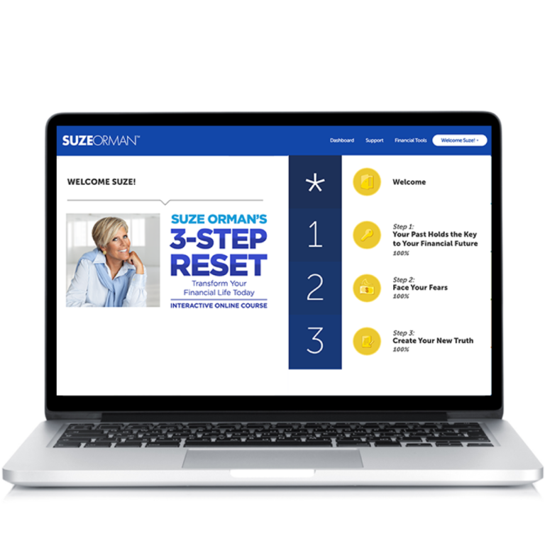 Suze Orman's 3 Step Reset Online Course - Suze Orman